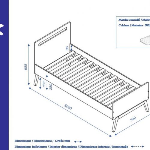 Lit enfant style scandinave Nino | Idkid's